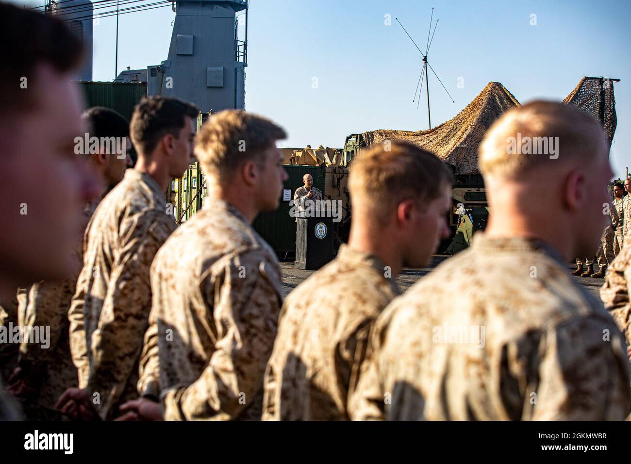 210531-M-TT571-1032 MEDITERRANEAN SEA, (May 30, 2021) Lt Col. Patrick ...