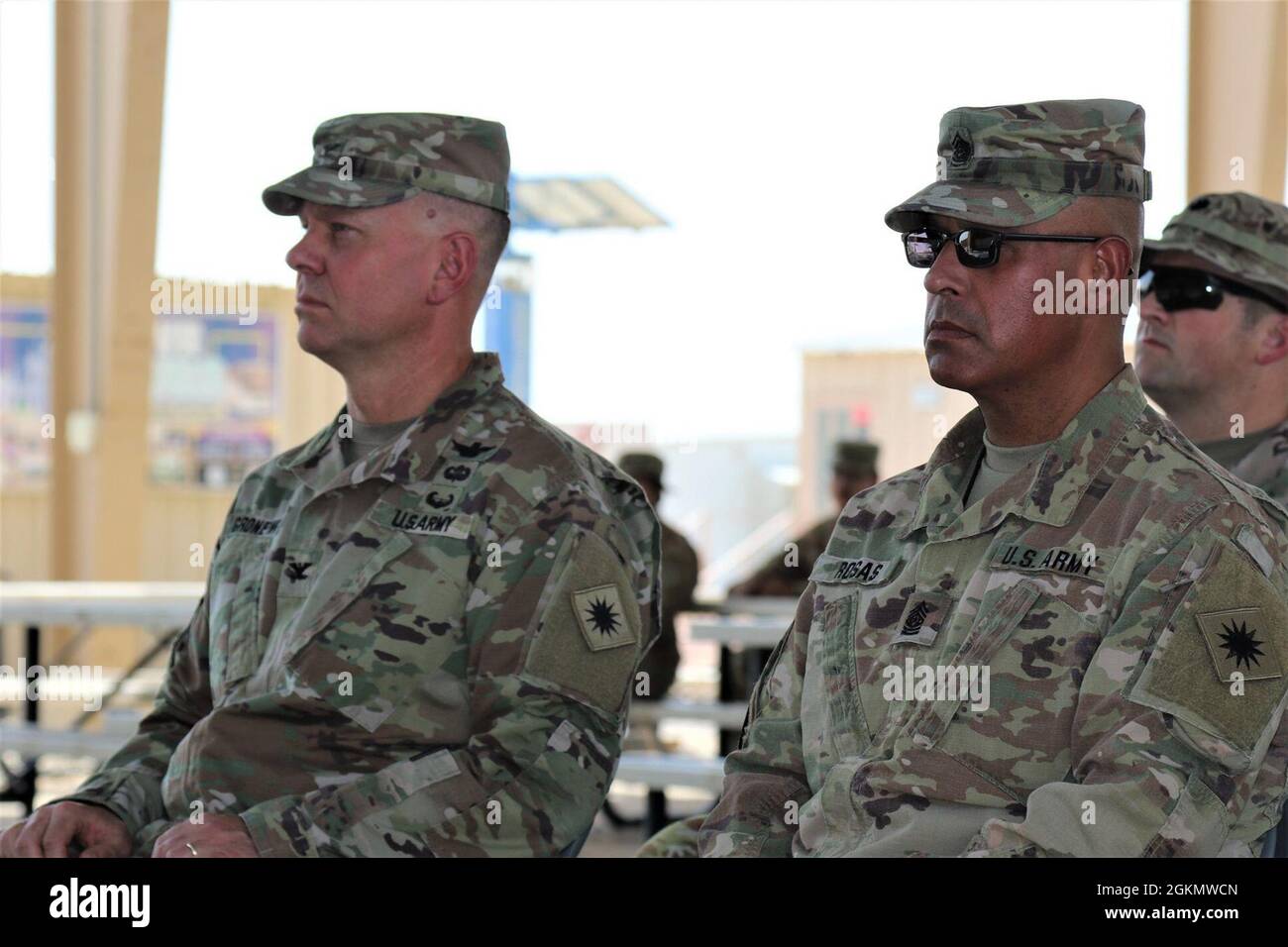 Col. Alan Gronewold, left, commander of Task Force Phoenix, and Task ...