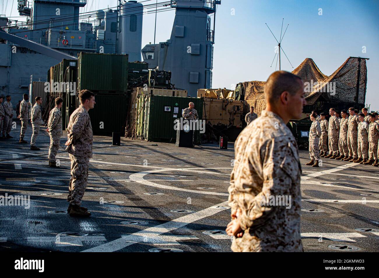 210531-M-TT571-1027 MEDITERRANEAN SEA, (May 30, 2021) Lt Col. Patrick ...