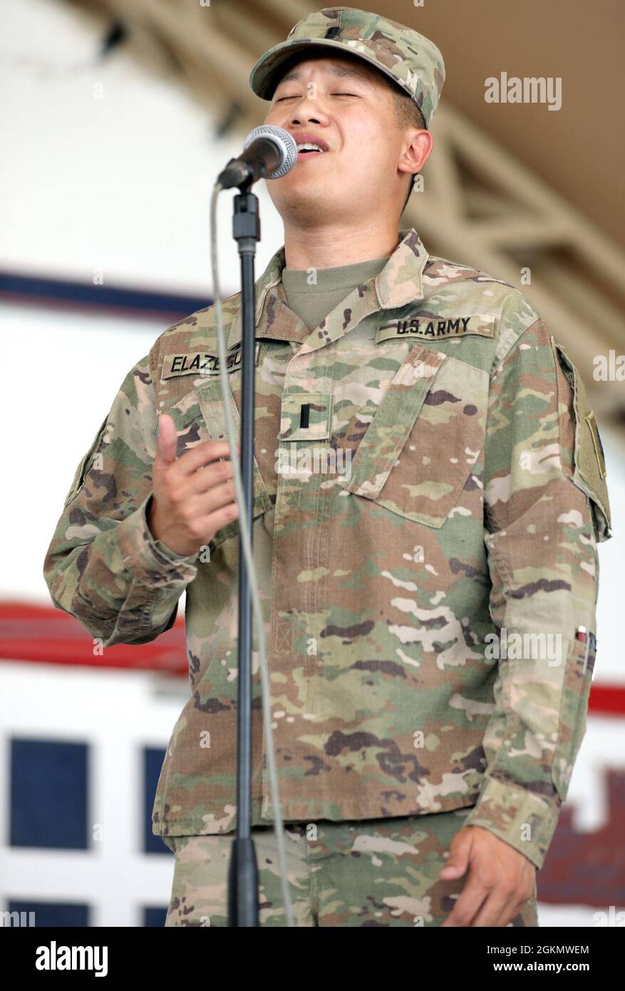 First Lt. Precioso Elazegui, a platoon leader with Headquarters Support ...