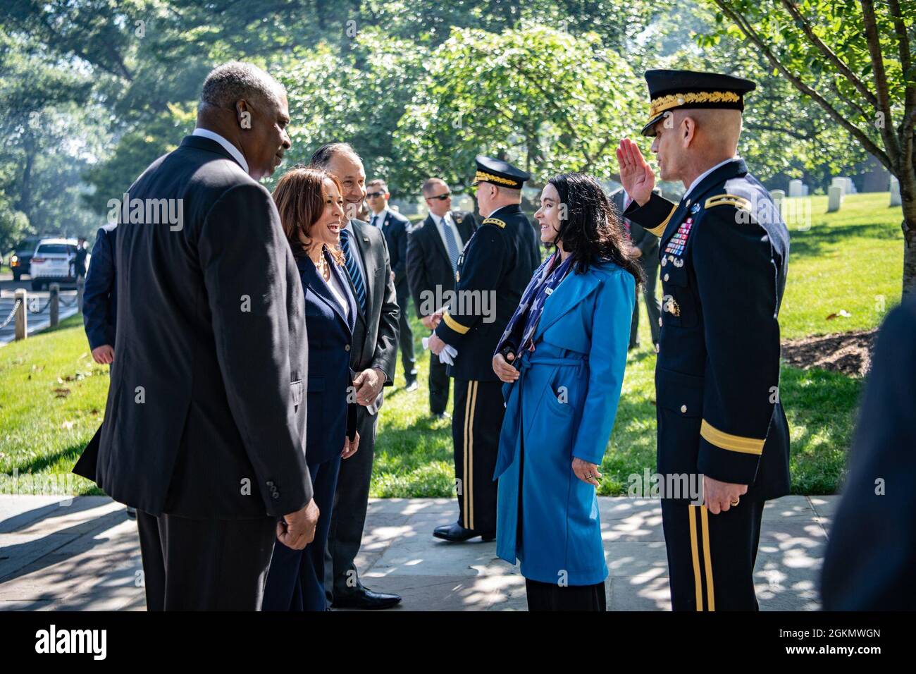 Vice President Kamala Harris and Second Gentlemen Doug Emhoff are ...
