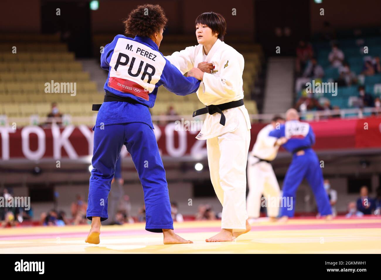 Tokyo, Japan. 28th July, 2021. (L to R) Perez Maria (PUR), Chizuru Arai ...