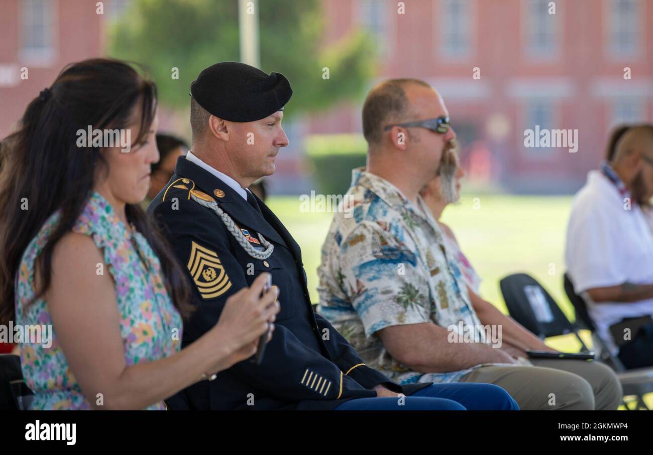 Command Sgt. Maj. Joshua Bitle, from 1st Armored Brigade Combat Team ...