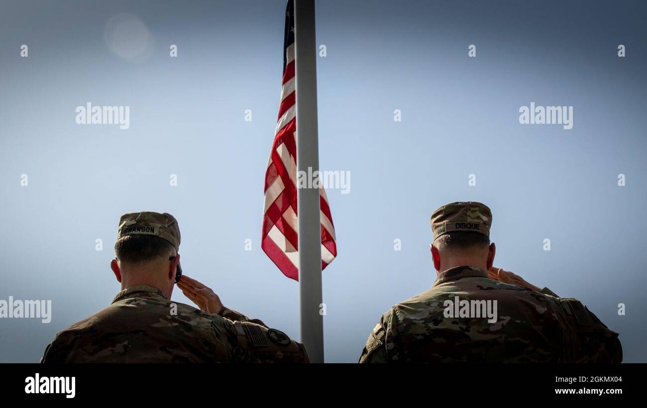 U.S. Army Brig. Gen. Justin Swanson, 1st Theater Sustainment Command ...