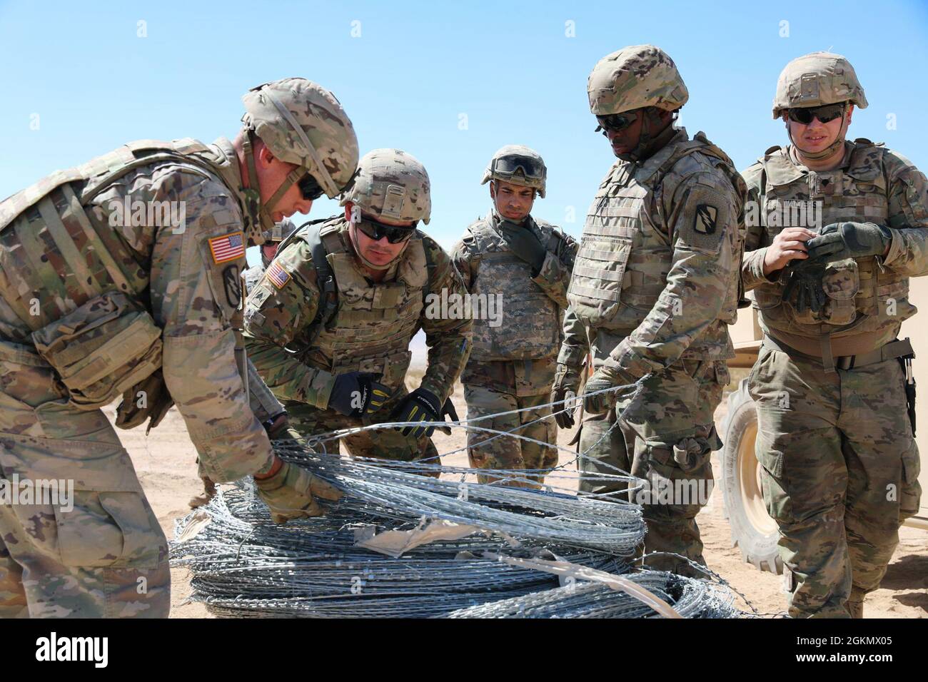 Soldiers of Company B, 106th Support Battalion, Mississippi National ...