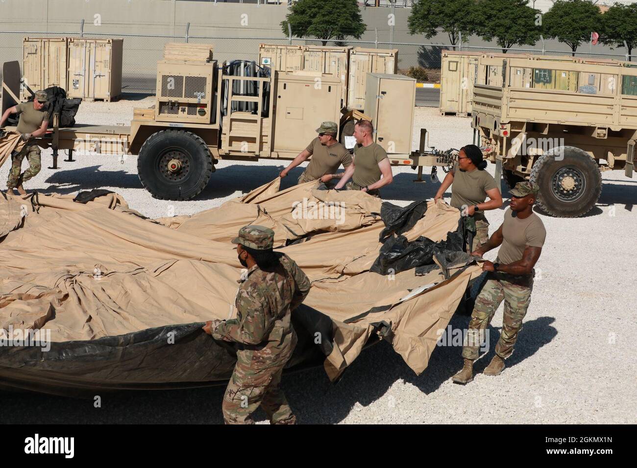 The 3rd Medical Command (Deployment Support), “Desert Medics,” set up ...
