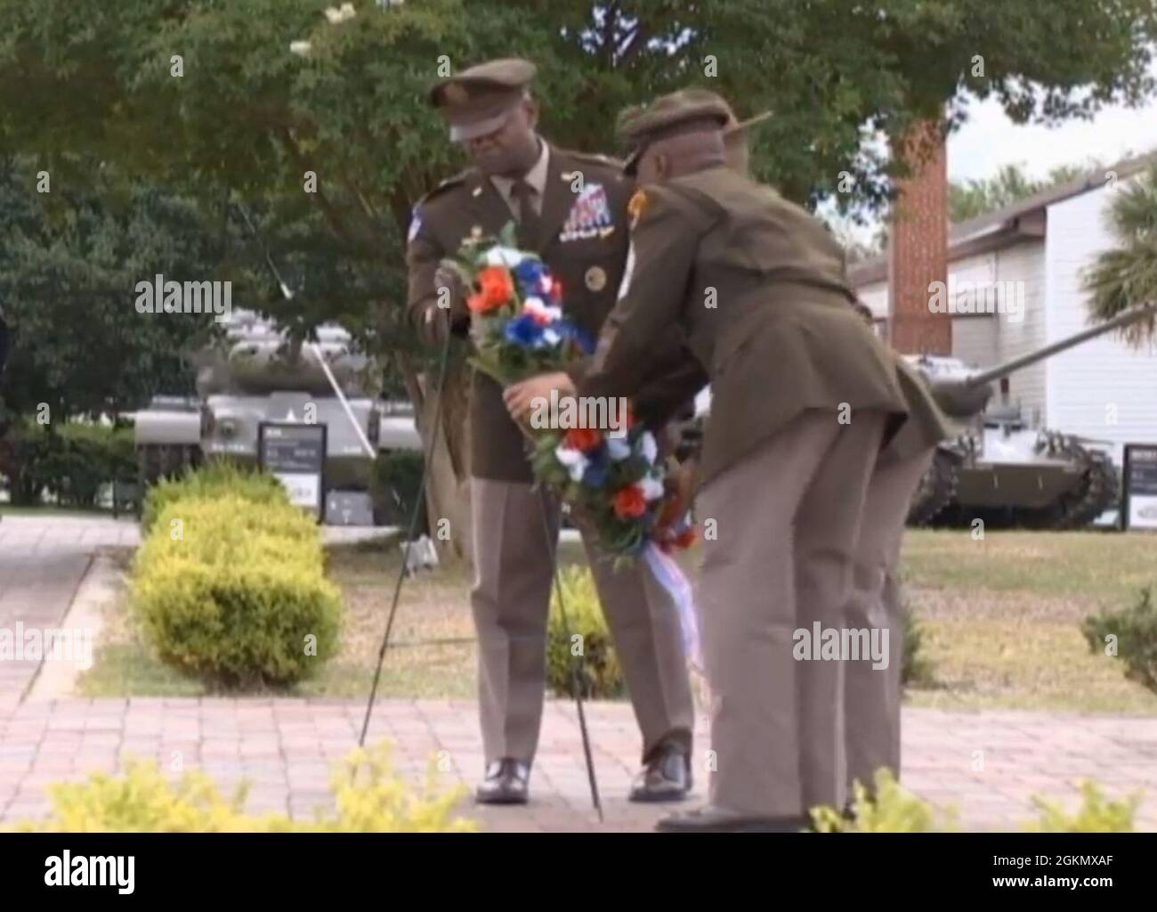 Post Command Sgt. Maj. Philson Tavernier and Fort Jackson Commander ...
