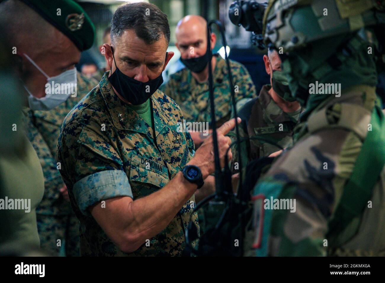 U.S. Marine Corps Maj. Gen. Francis Donovan, the commanding general of ...