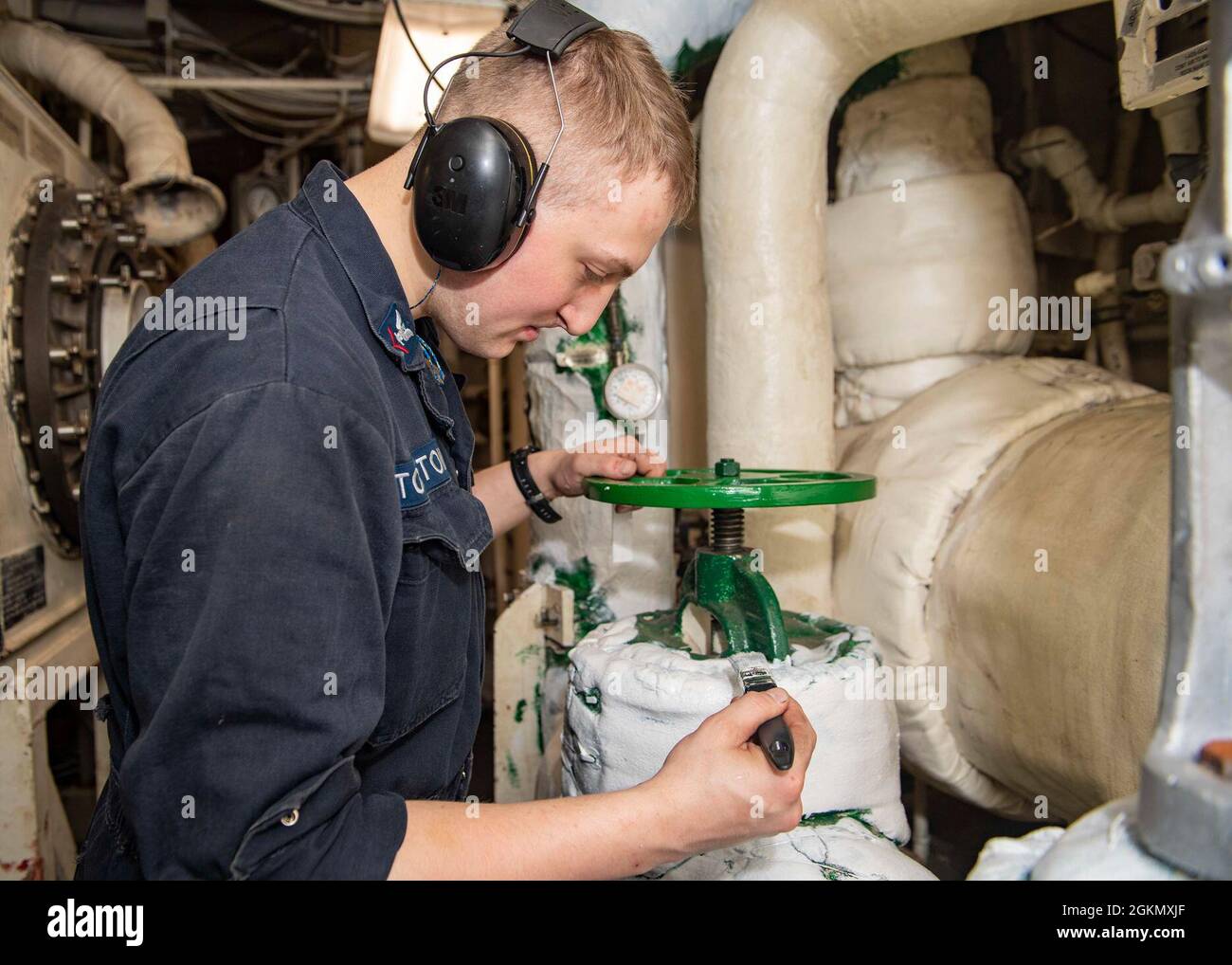 210531-N-NQ285-1060 MEDITERRANEAN SEA (May 31, 2021) Engineman 3rd ...