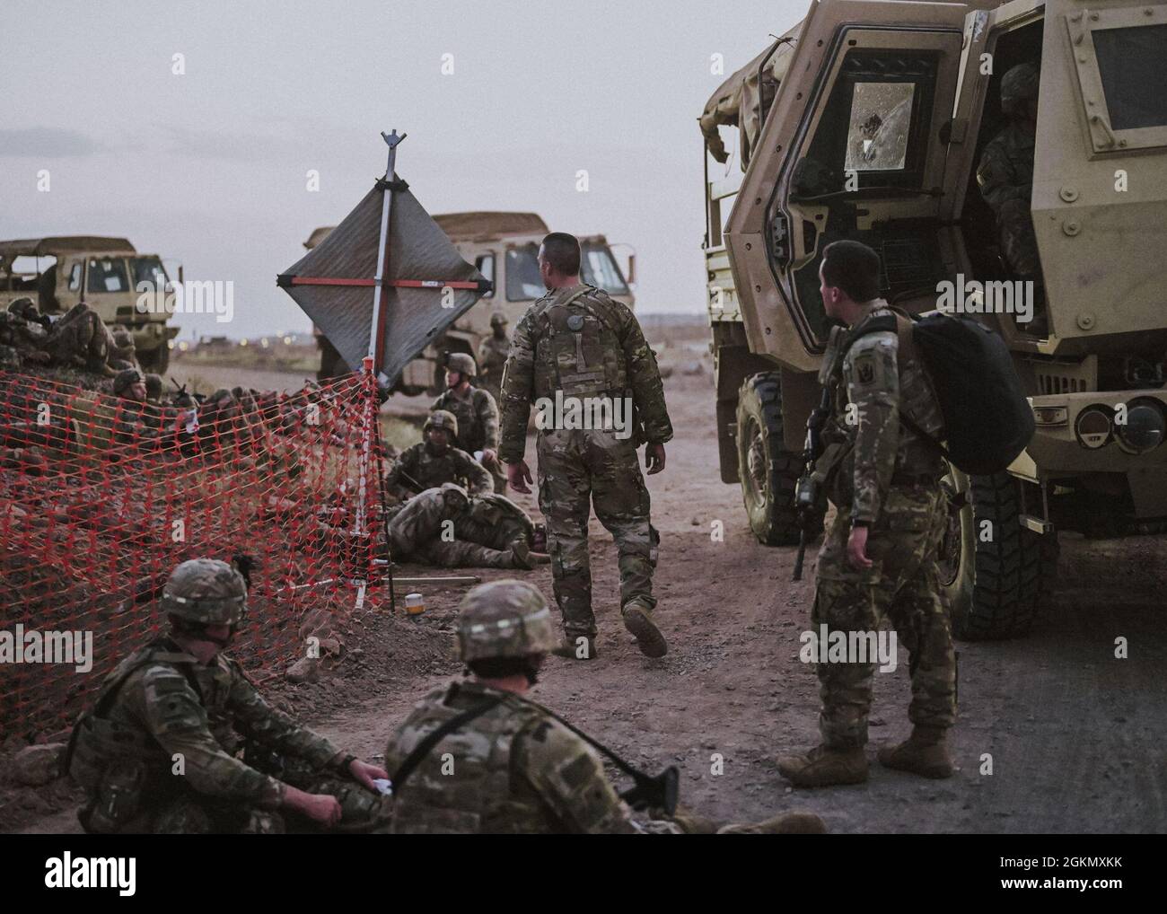 Soldiers from Task Force Iron Gray prepare for the medical evacuation ...