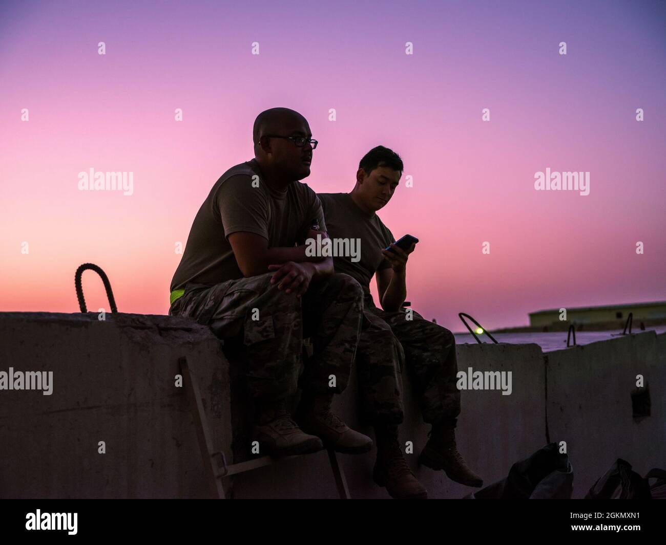 Sgt. Randy Yun and Spc. Mario Gutierrez, both 91B Wheeled Vehicle ...
