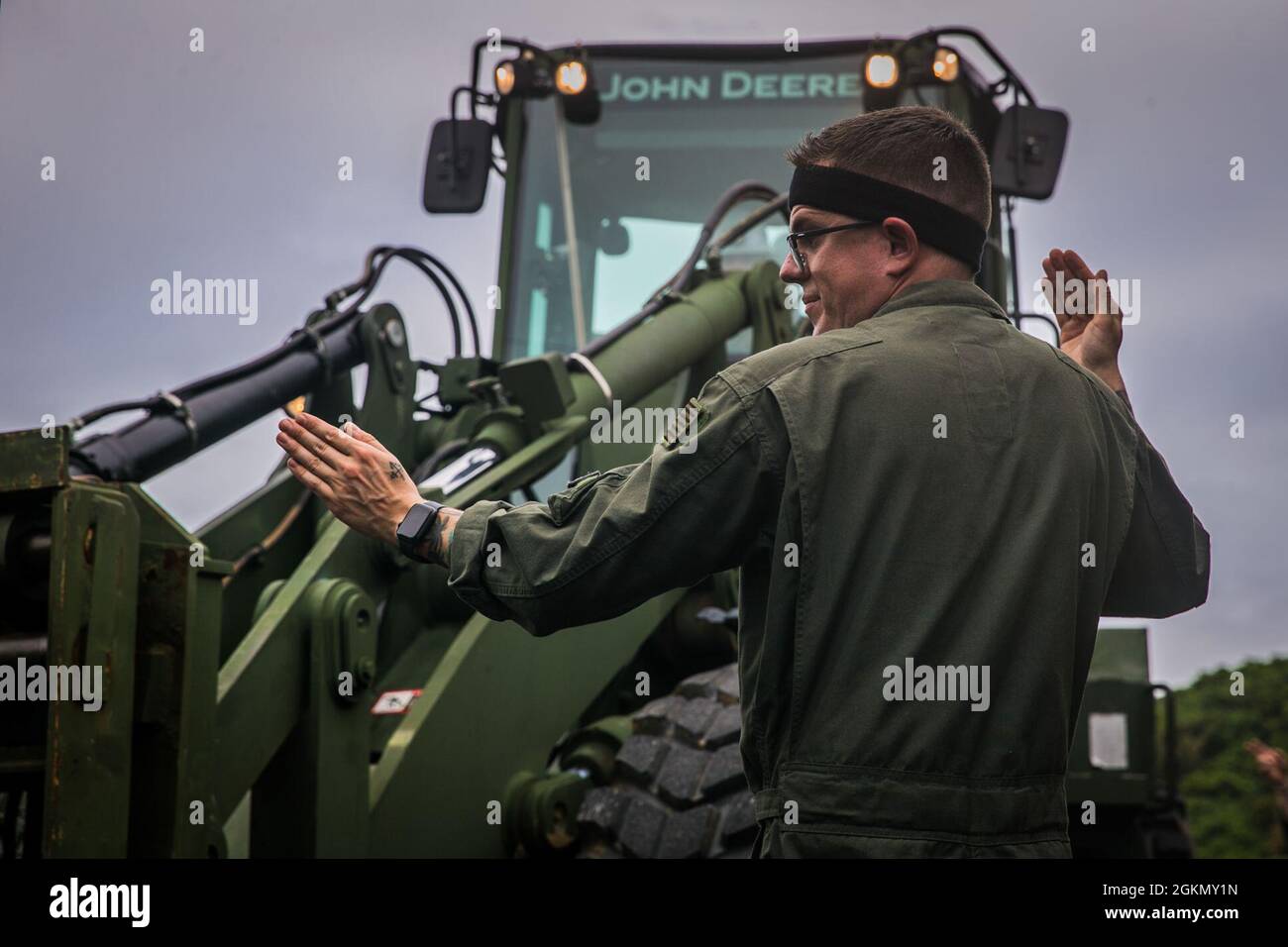 U.S. Navy BM2 Matthew Michela, Landing Craft Air Cushion (LCAC) load ...