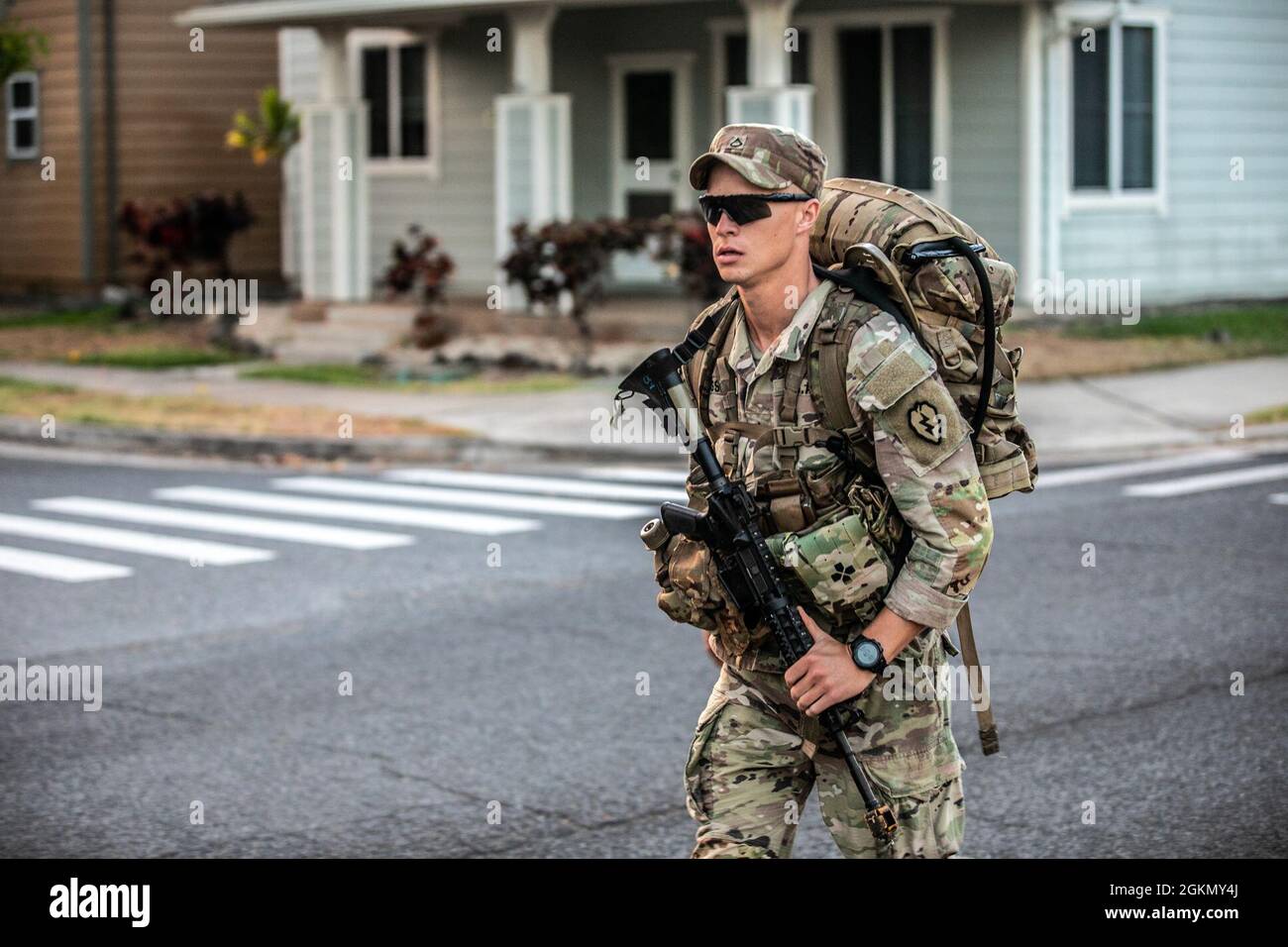 Pfc. Bryce Kossack, an infantryman assigned to 25th Infantry Division ...