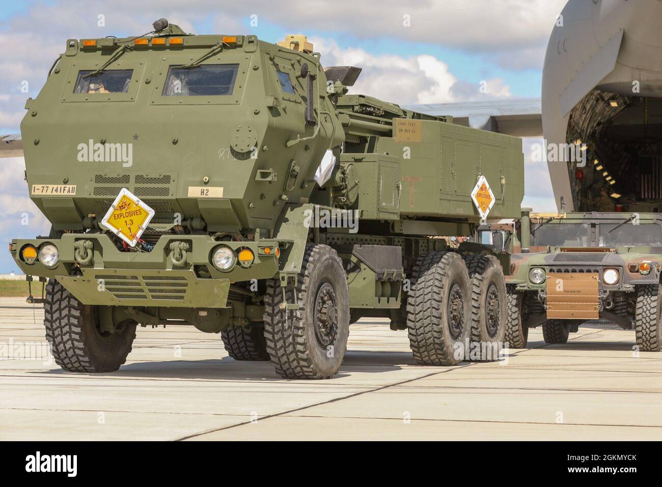 BEZMER AIR BASE, Bulgaria — A U.S. Army M142 High Mobility Artillery ...
