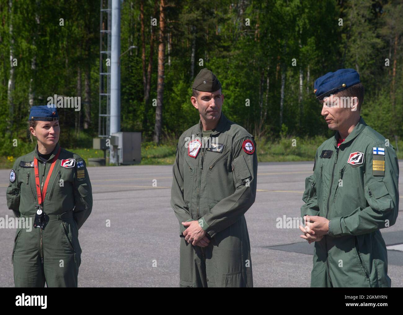 Finnish Air Force Lt. Col. Inka Niskanen, the commanding officer of ...