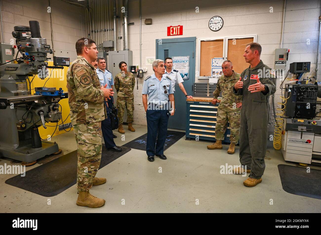 U.S. Air Force Col. Chris Dunlap, 165th Airlfit Wing commander, and ...