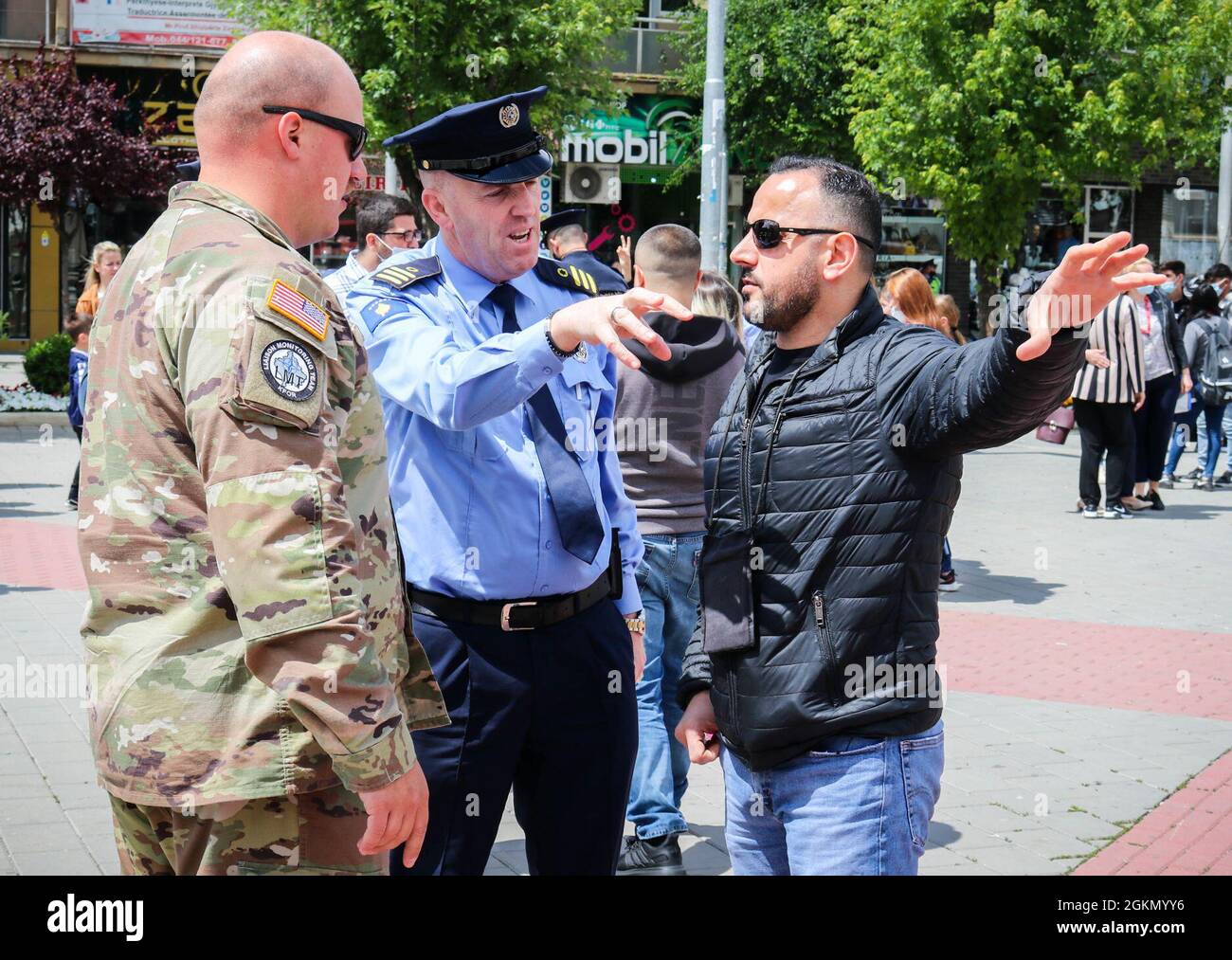 Capt. Joshua Noble, chief of the Regional Command-East, Kosovo Force ...