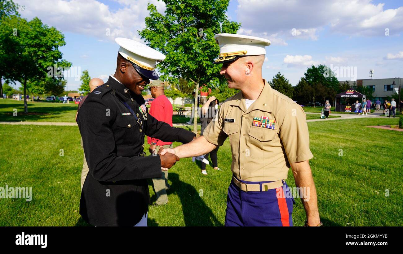 The U.S. Marine Corps Silent Drill Platoon, Platoon Commander, Captain ...