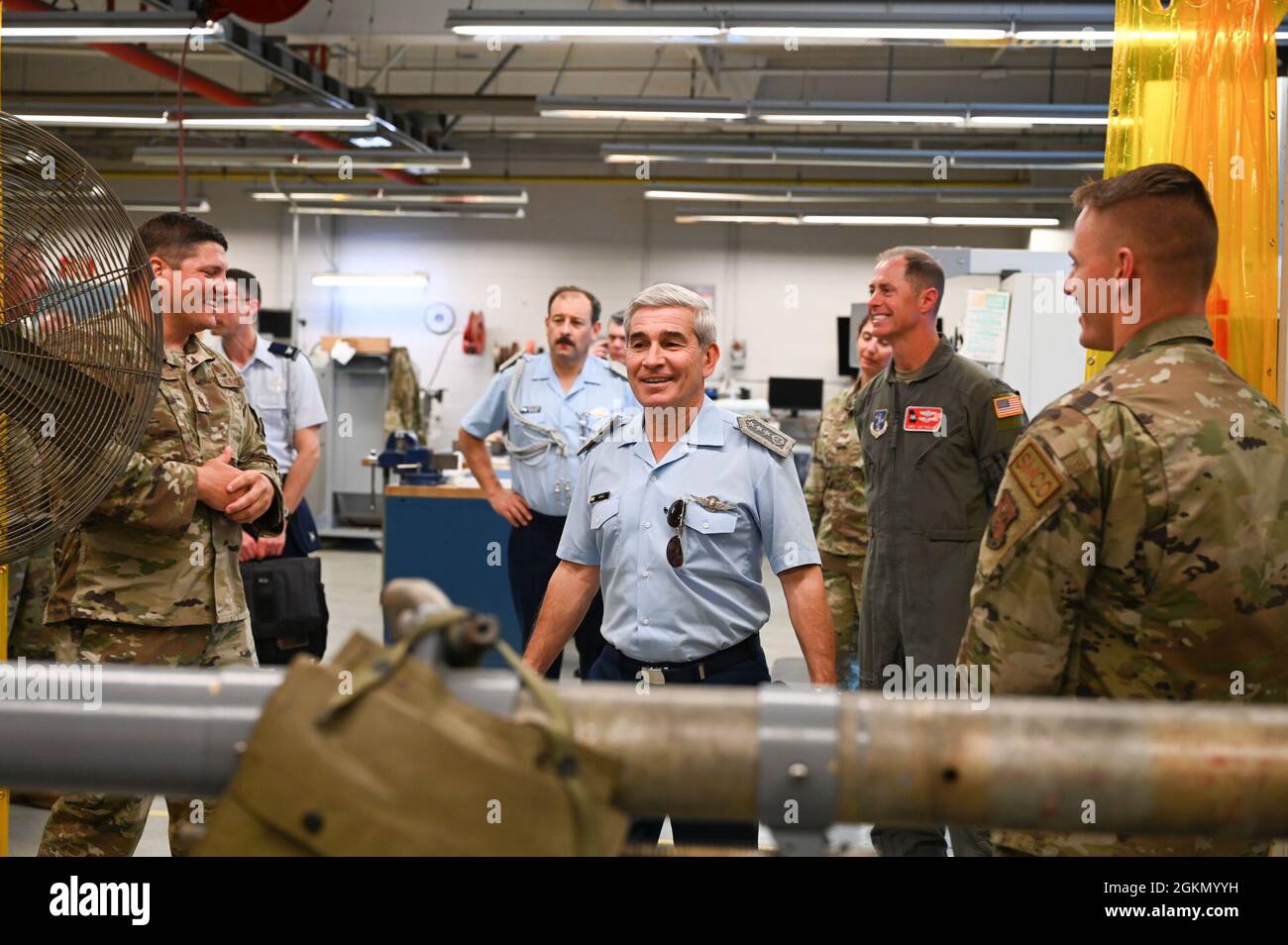 U.S. Air Force Col. Chris Dunlap, 165th Airlfit Wing commander, and ...