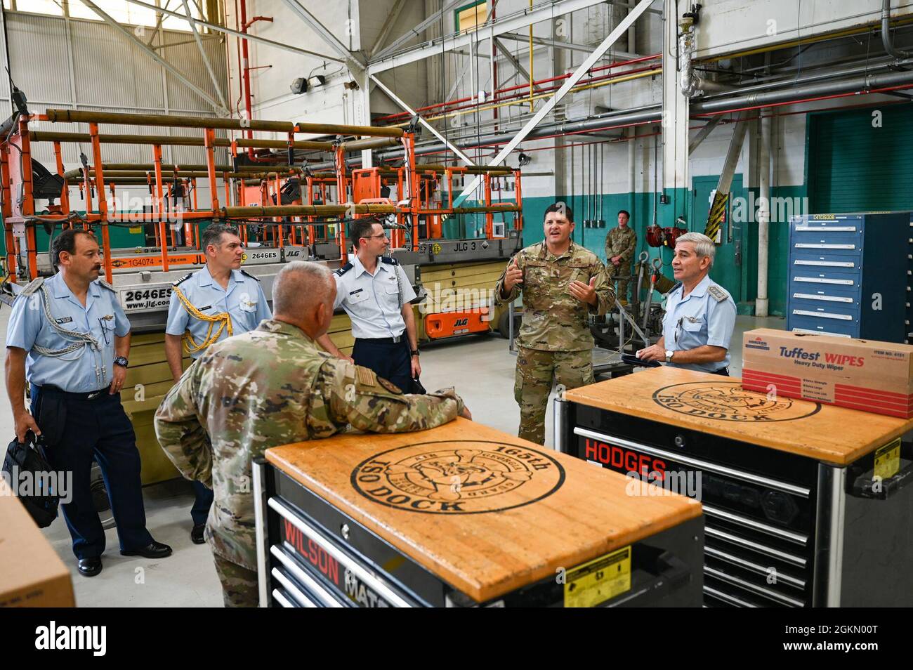 U.S. Air Force Col. Chris Dunlap, 165th Airlfit Wing commander, and ...