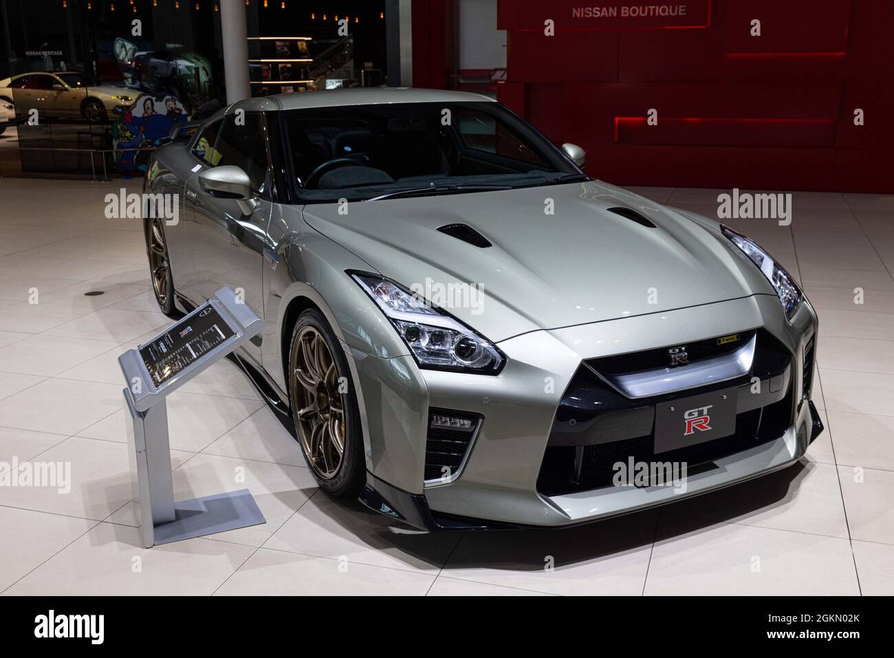 Nissan GTR T-Spec on display inside Nissan Headquarters Gallery in ...