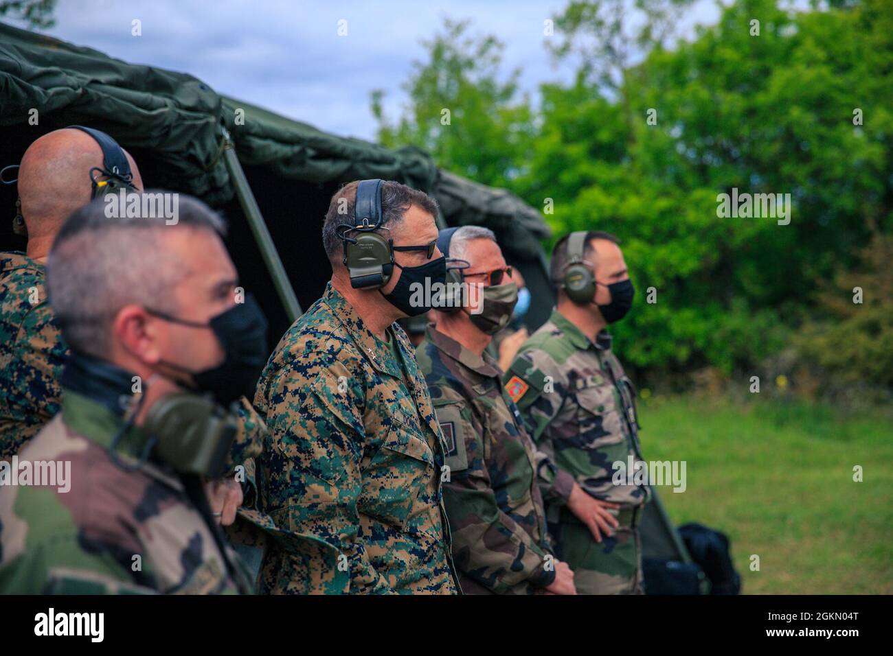 U.S. Marine Corps Maj. Gen. Francis Donovan, commanding general of 2d ...