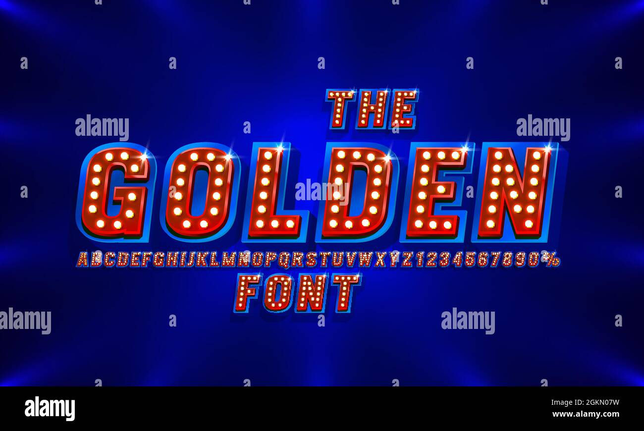 Show font set collection, letters and numbers symbol. Vector ...