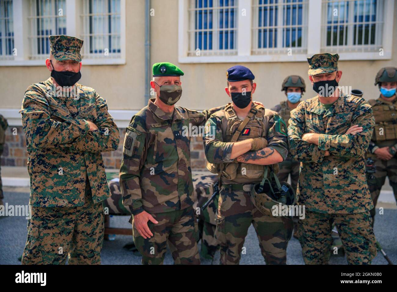 2d Marine Division leadership and French Brig Gen. Jean-Christophe ...