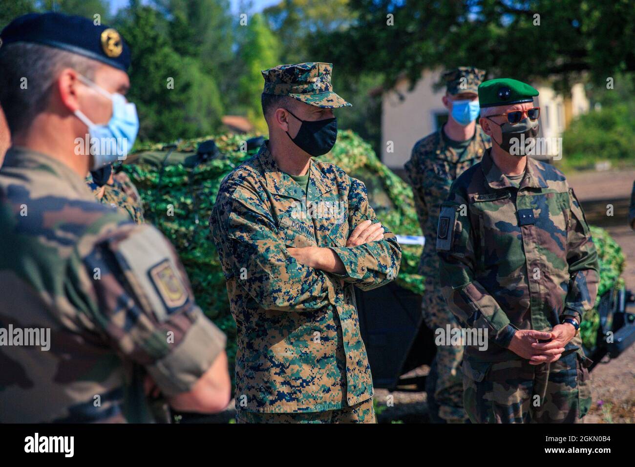 U.S. Marine Corps Maj. Gen. Francis Donovan, commanding general, 2d ...