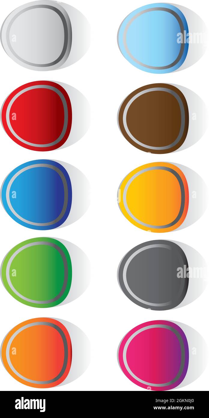 Rounded sticker paper hi-res stock photography and images - Alamy