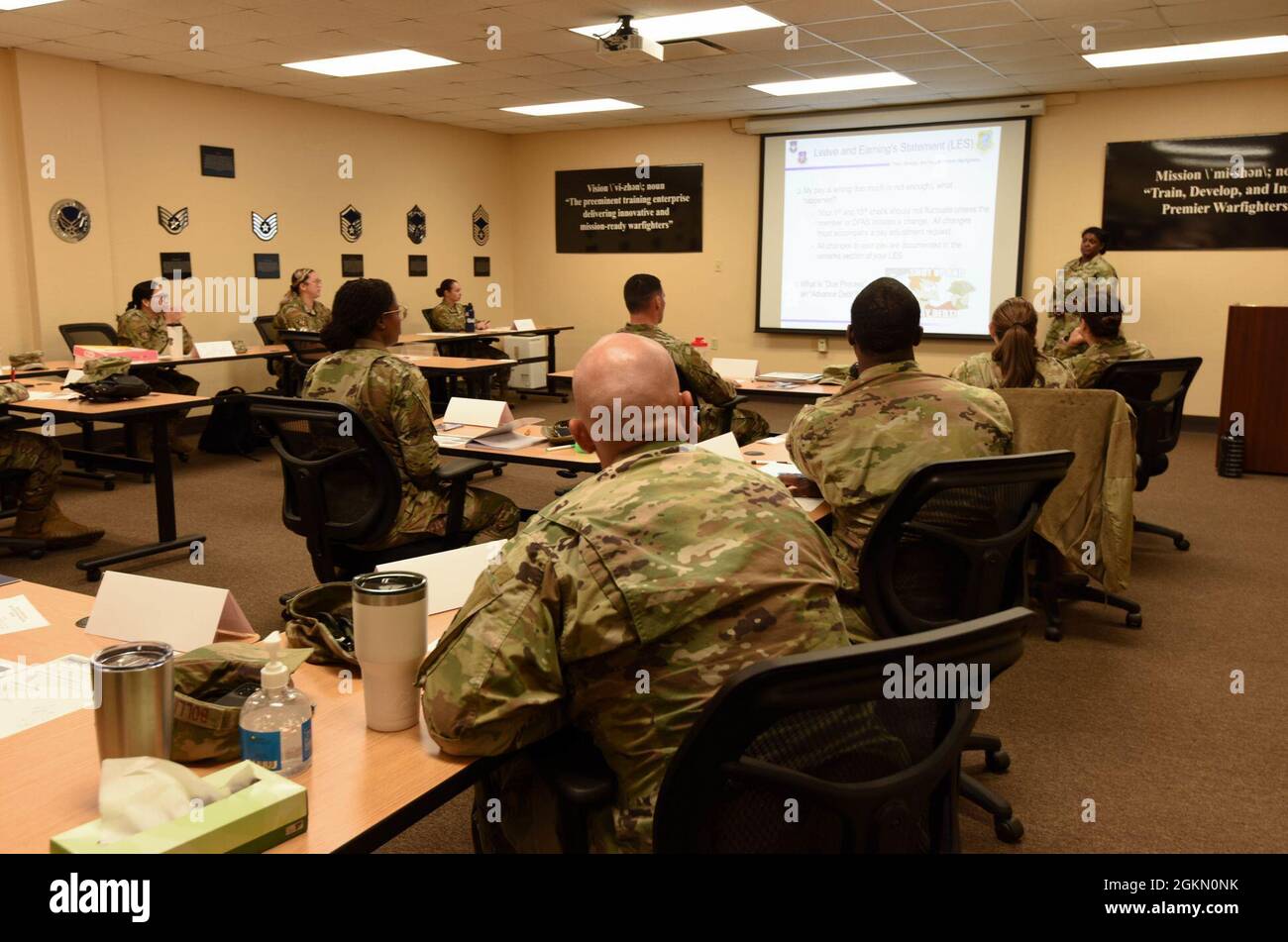 First term officers attend a First Term Officers Course at the ...