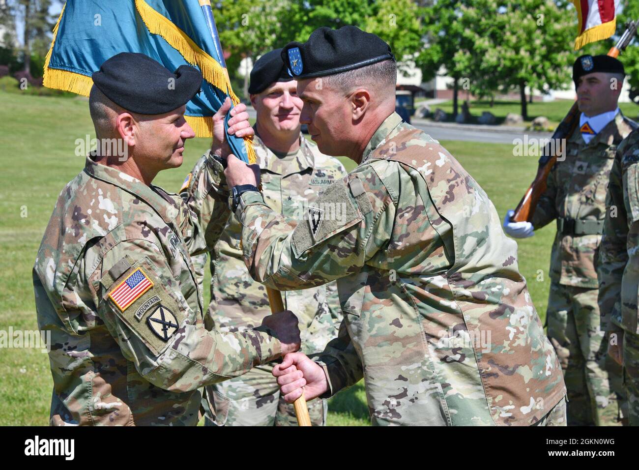 Foreground right, the 7th Army Training Command outgoing commander U.S ...