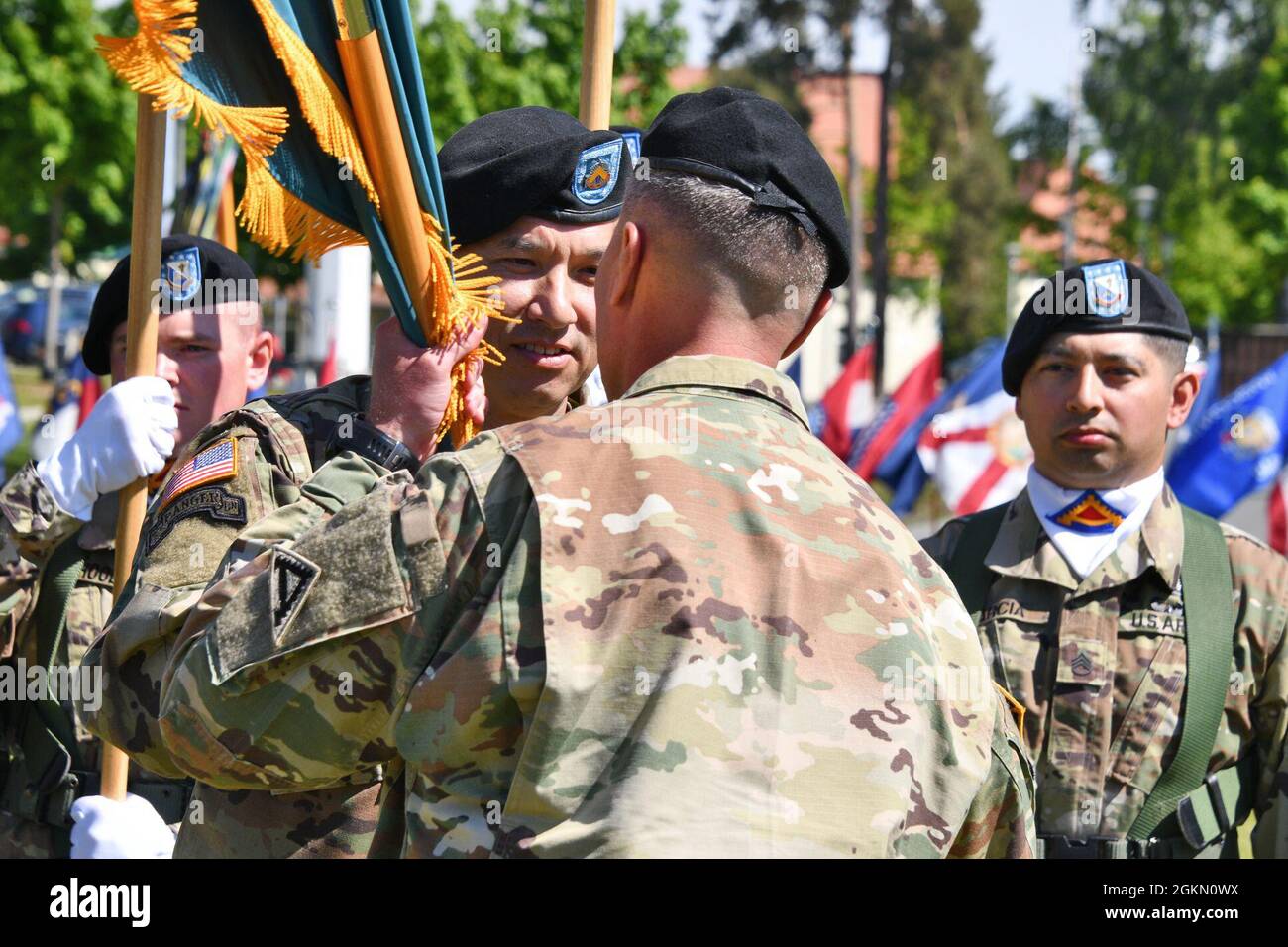 Foreground left to right, 7th Army Training Command Command Sgt. Maj ...