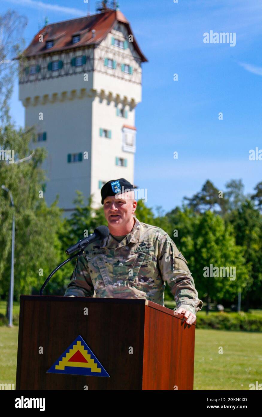 U.S. Army Brig. Gen. Joseph E. Hilbert, the incoming commander of the ...