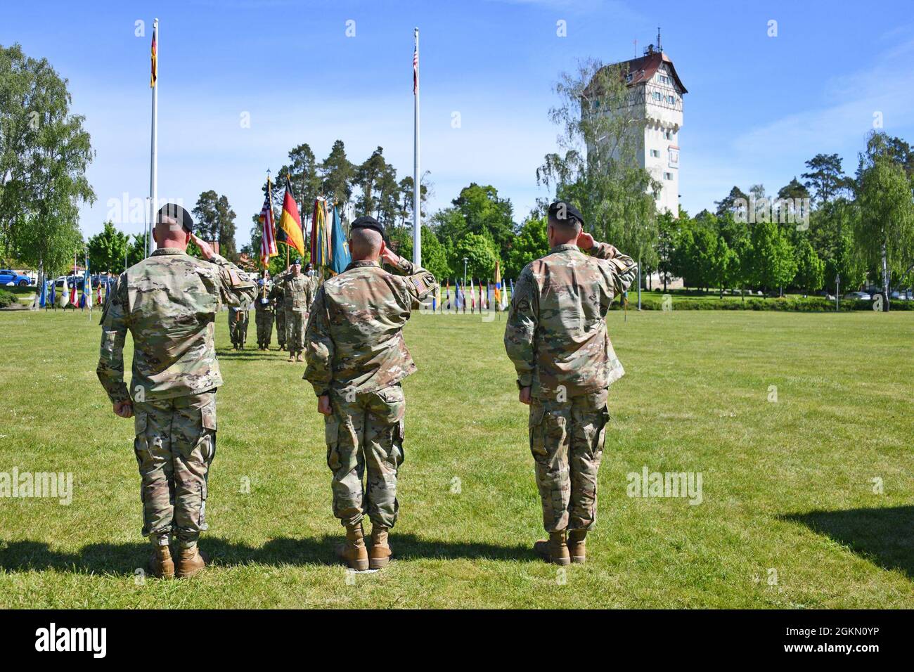 Foreground left to right, the 7th Army Training Command incoming ...