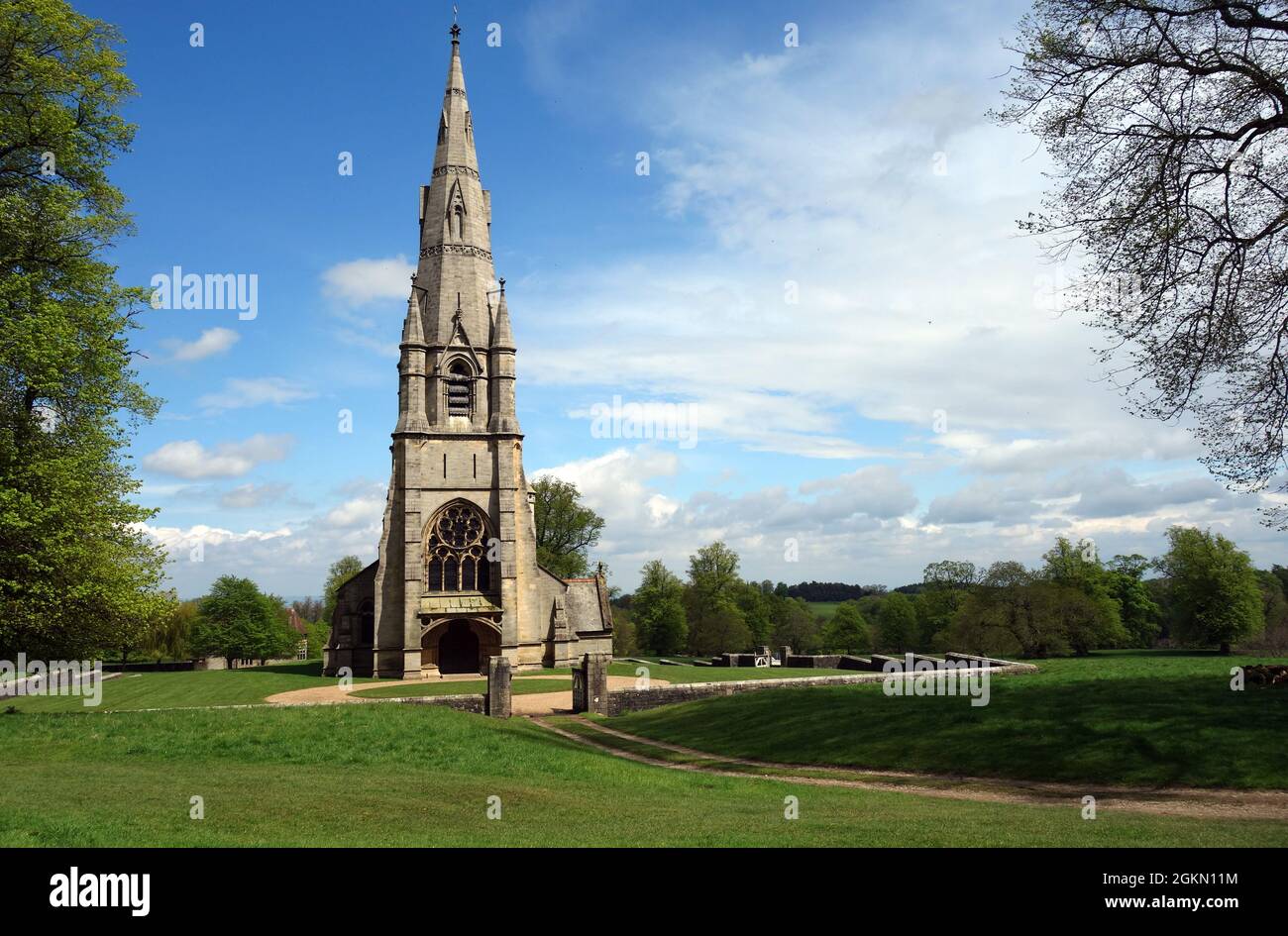 St Marys Church Studley Royal in the Grounds of Fountains Abbey near ...
