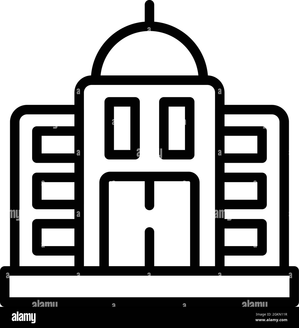 Office building icon outline vector. Teamwork business. Corporate work ...