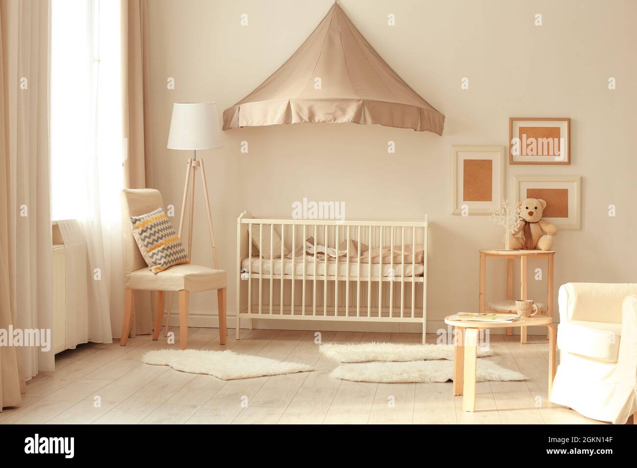 Modern interior design of baby room Stock Photo - Alamy
