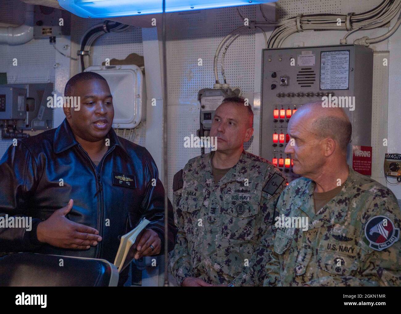 210602-N-JW440-1037 PHILIPPINE SEA (June 2, 2021) Capt. Sharif Calfee ...