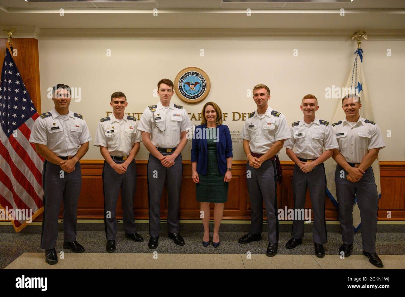 Deputy Secretary of Defense Kathleen Hicks speaks with West Point ...