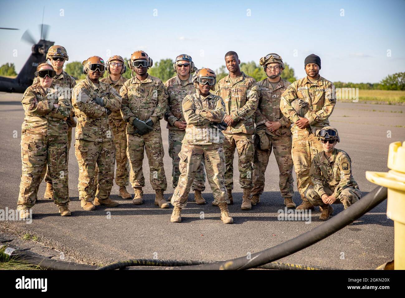 From left to right; Pvt. Payton Swinhoe 12th CAB, Pfc. Kristopher ...