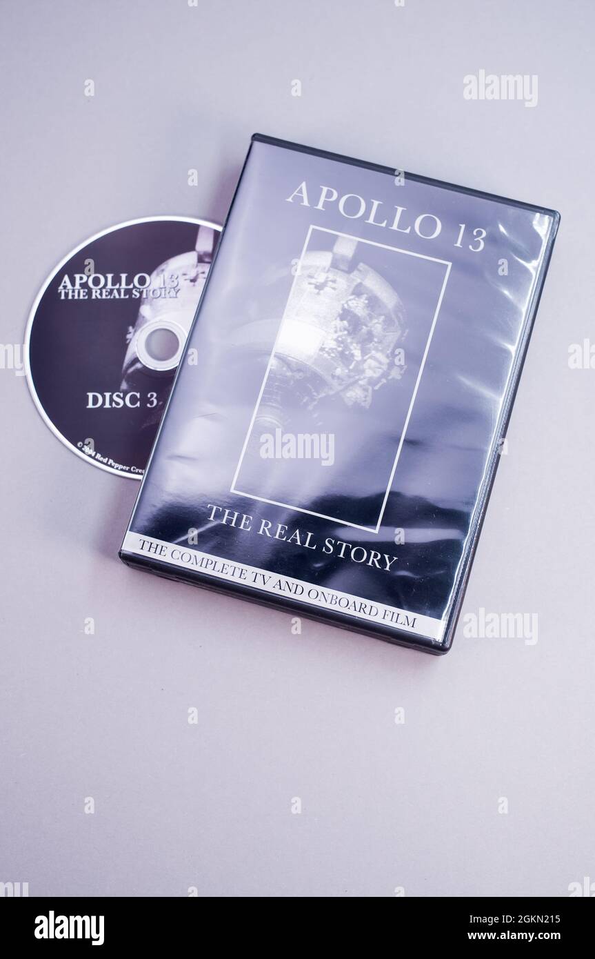 Apollo 13 aborted moon mission documentary DVD media with copy space ...