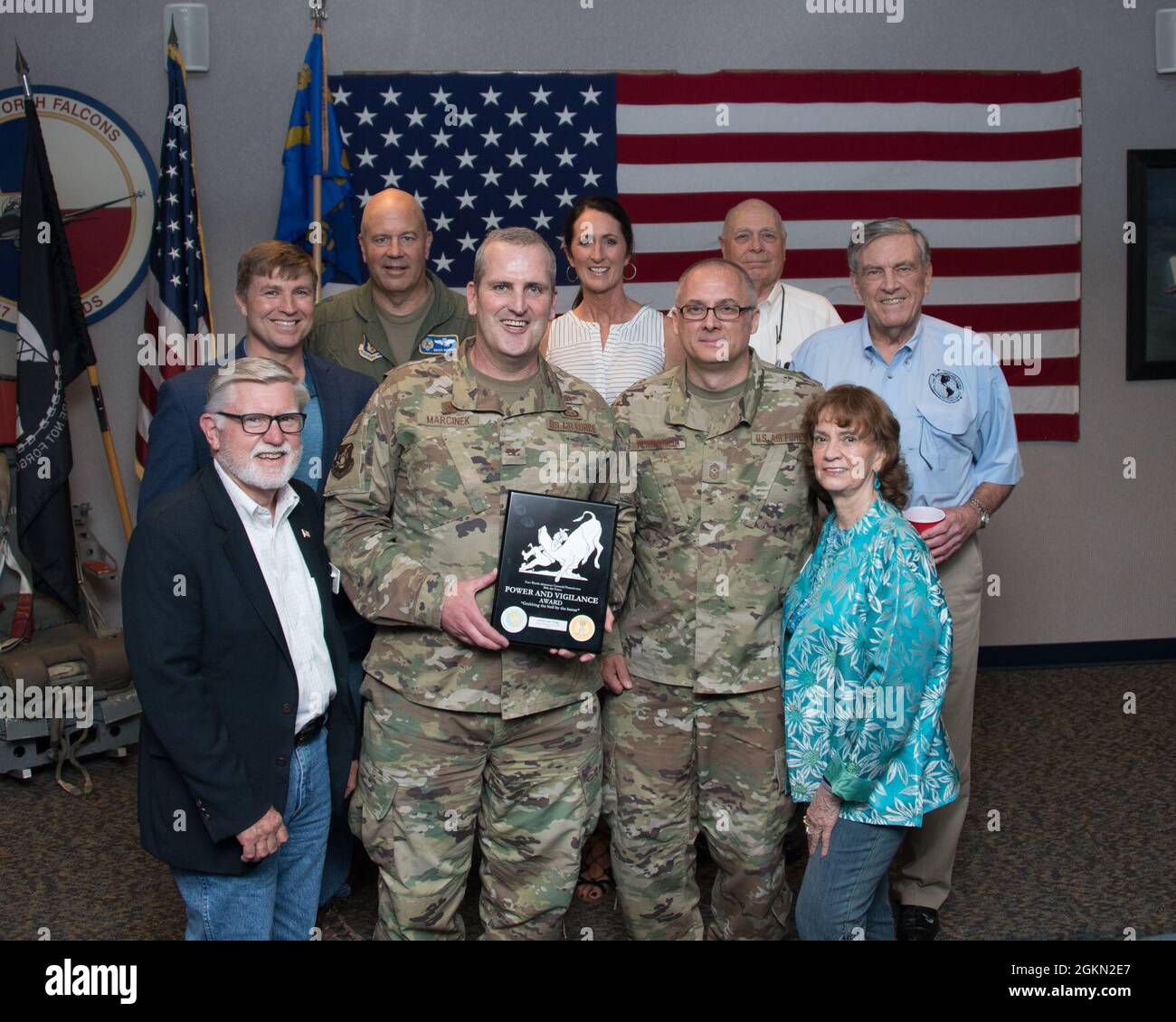 Maj. Gen. Brian Borgen, Tenth Air Force Commander and Chief Master Sgt ...