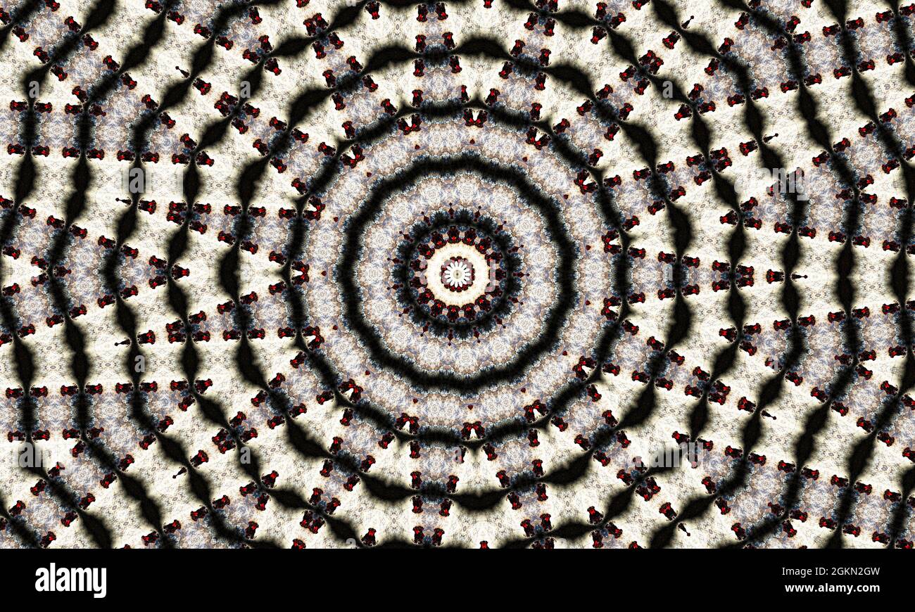 hypnotic pattern for psychotherapy, black and white polygon star ...