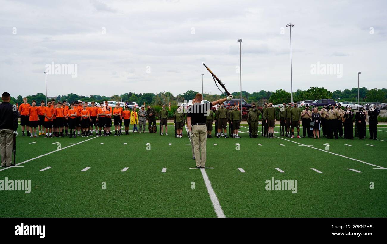 The U.S. Marine Corps Silent Drill Platoon held their final performance ...