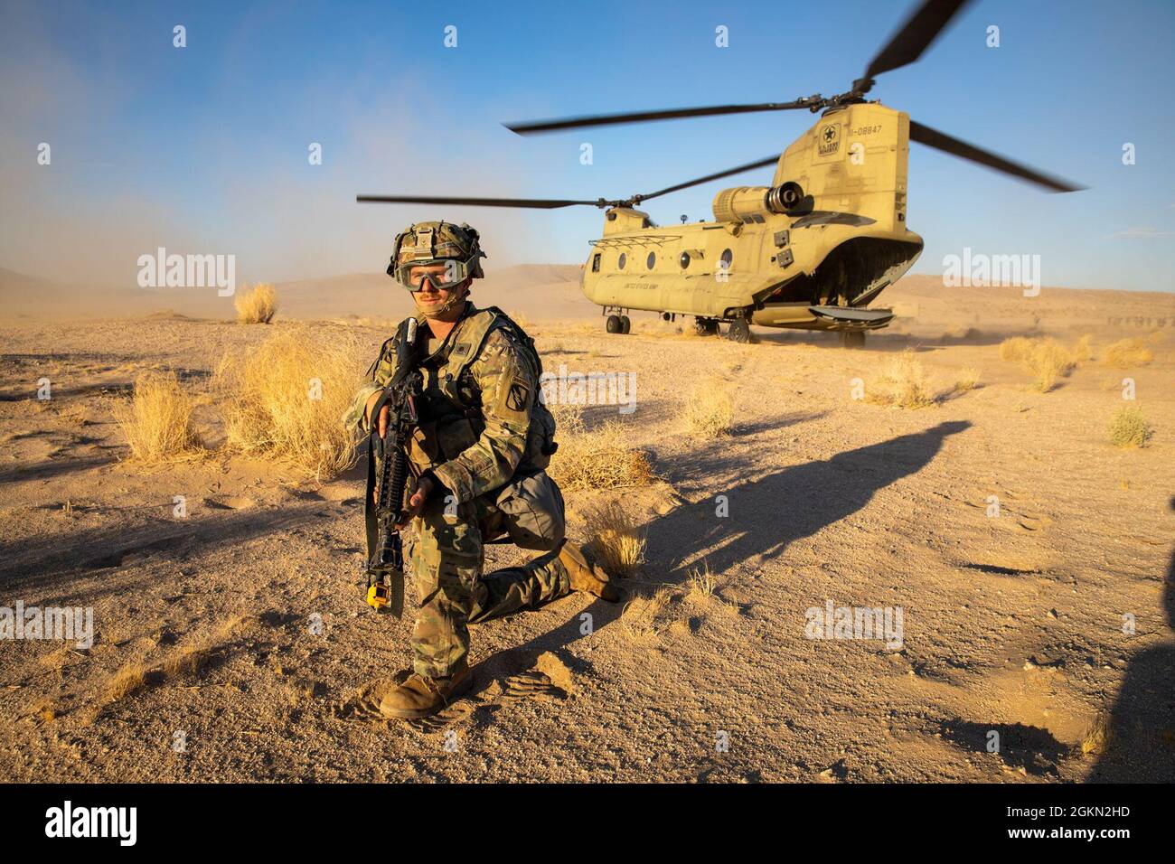 Staff Sgt. Derrick Day, infantryman with the 1st Squadron, 98th Cavalry ...