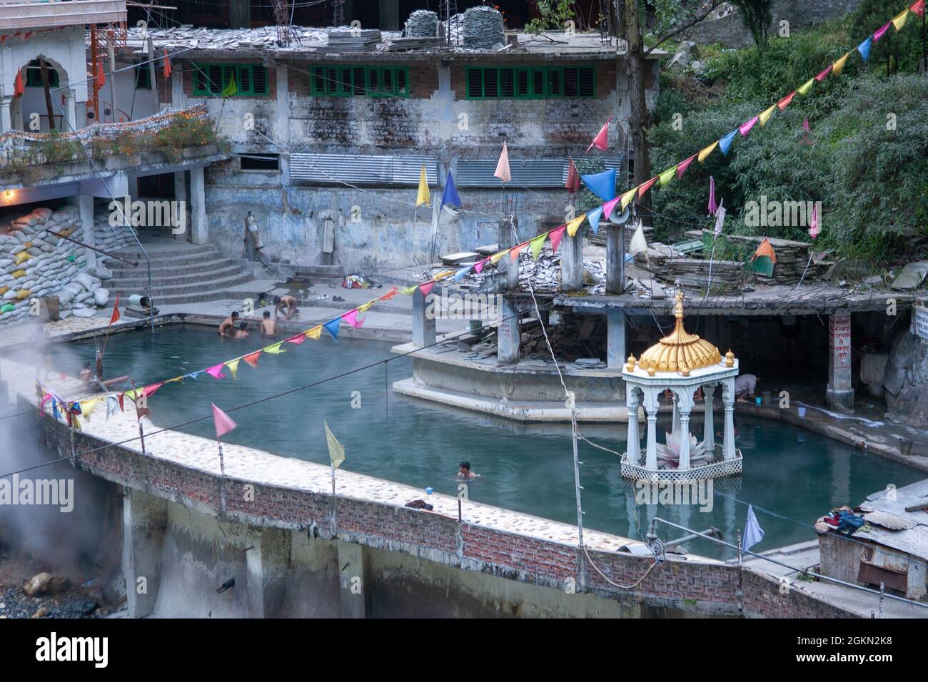 Gurudwara Sahib Manikaran with thermal springs is a pilgrimage centre ...
