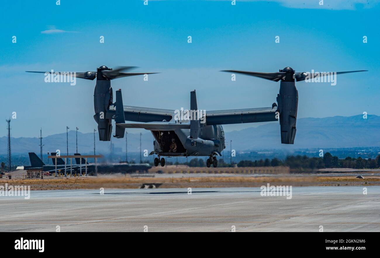 A CV-22B Osprey tiltrotor aircraft assigned to the 14th Weapons ...