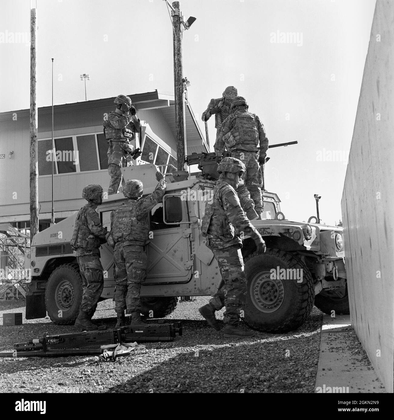 U.S. paratroopers assigned to Blackhawk Troop, 1st Squadron (Airborne ...