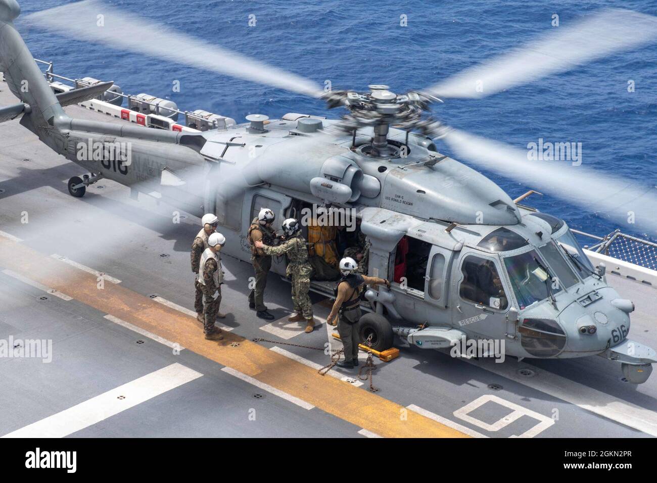 PHILIPPINE SEA (June 2, 2021) Vice Adm. Bill Merz, commander, U.S. 7th ...